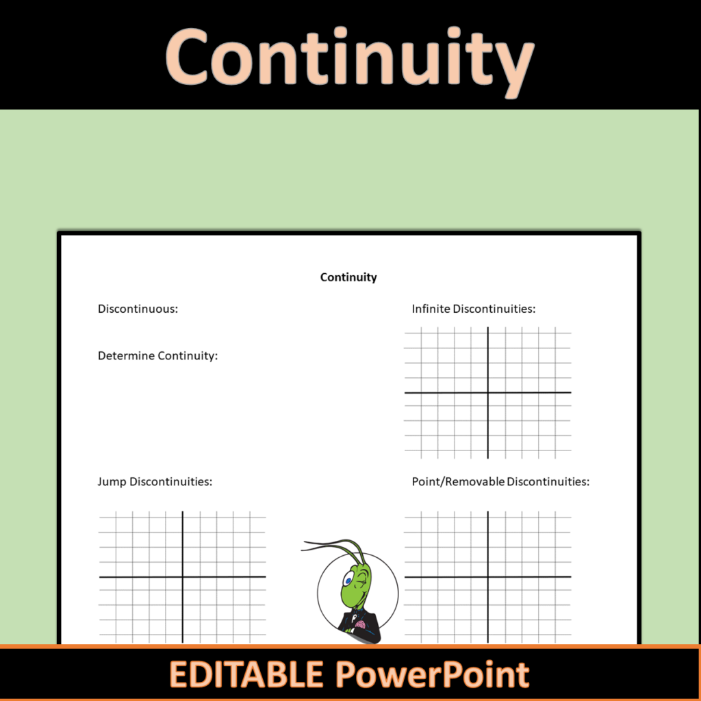 Continuity and End Behavior AP Calculus Graphic Organizer | Made By ...
