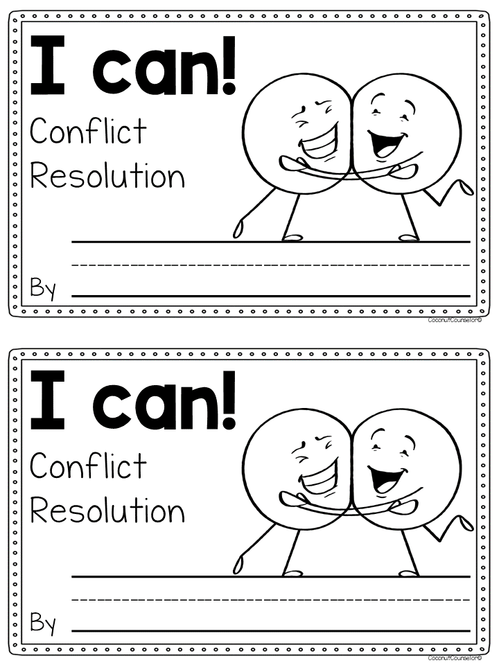 Conflict Resolution Mini-Book | Made By Teachers