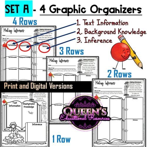 Making Inferences Graphic Organizers, Inference Graphic Organizer ...