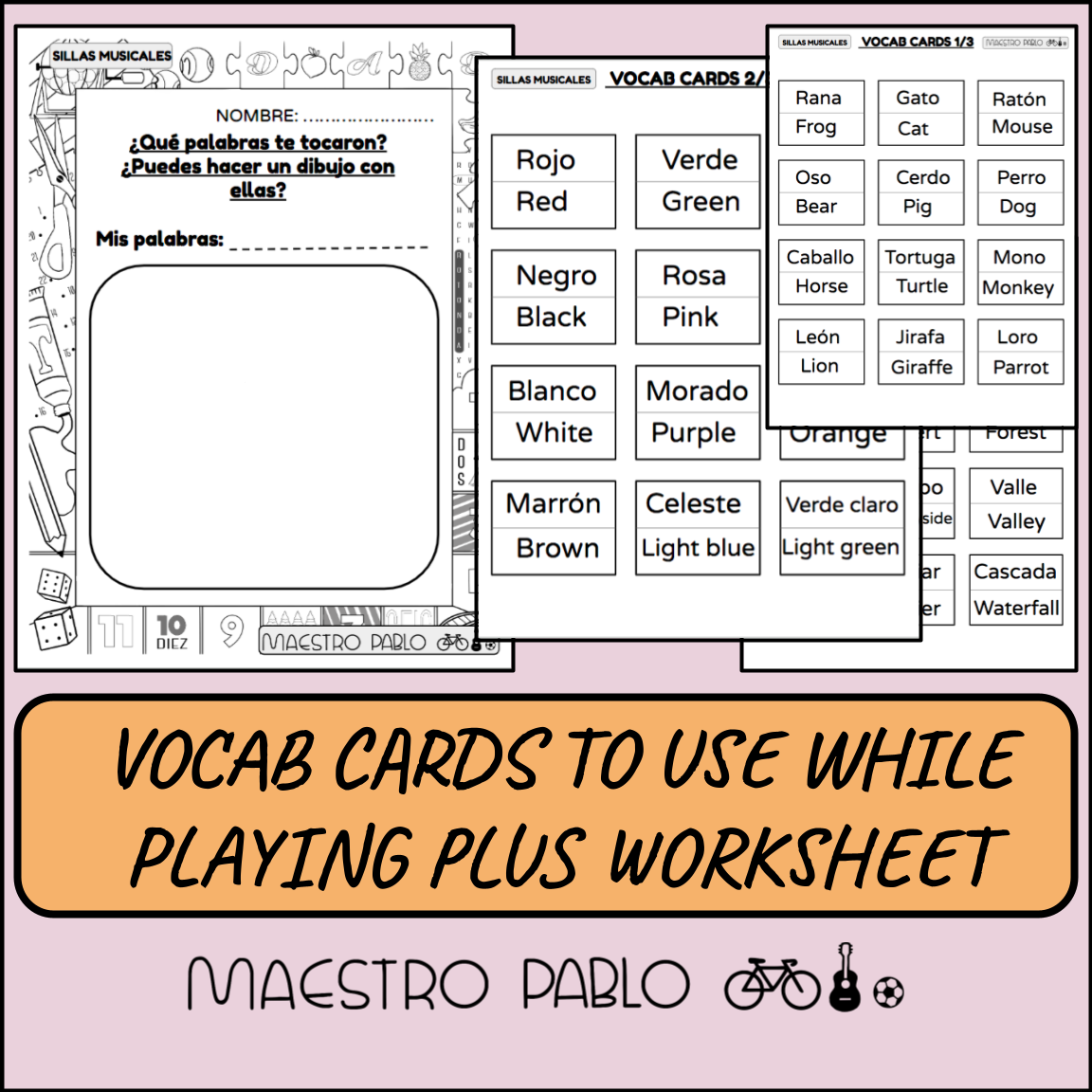 Ritmo de Sillas Musicales: The Ultimate Game of Vocab Musical Chairs ...