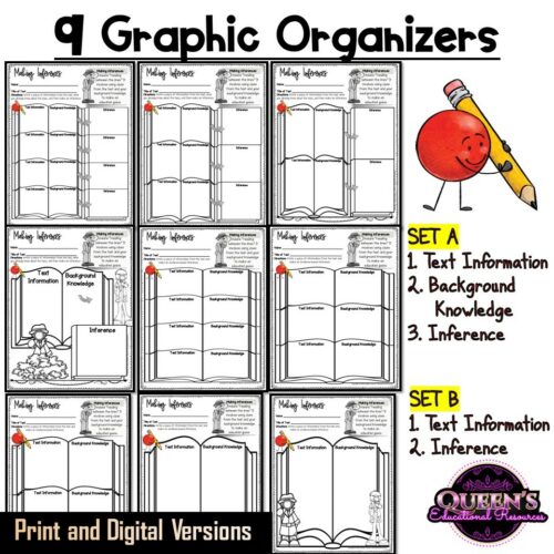 Making Inferences Graphic Organizers, Inference Graphic Organizer ...