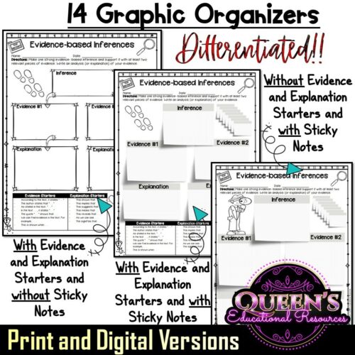 Making Inferences Graphic Organizers, Inference Graphic Organizer ...