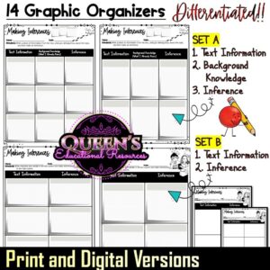 Making Inferences Graphic Organizers, Inference Graphic Organizer ...
