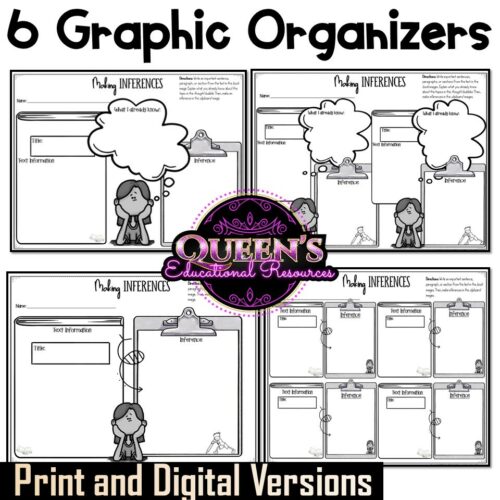 Making Inferences Graphic Organizers, Inference Graphic Organizer ...