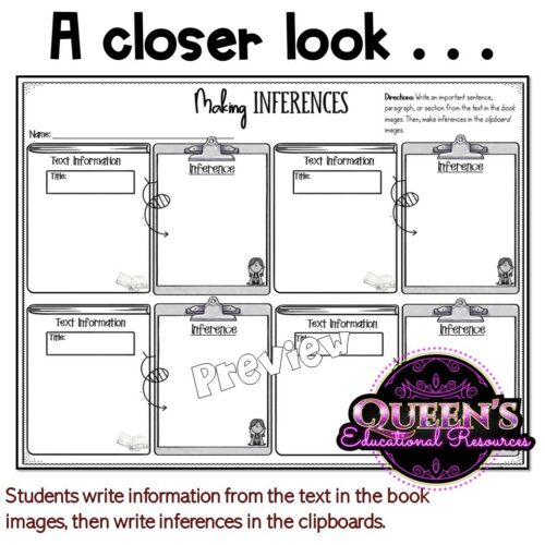 Making Inferences Graphic Organizers, Inference Graphic Organizer ...