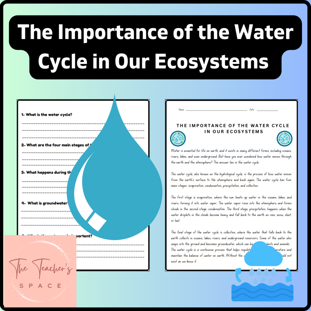 The Importance of the Water Cycle in Our Ecosystems Reading and ...
