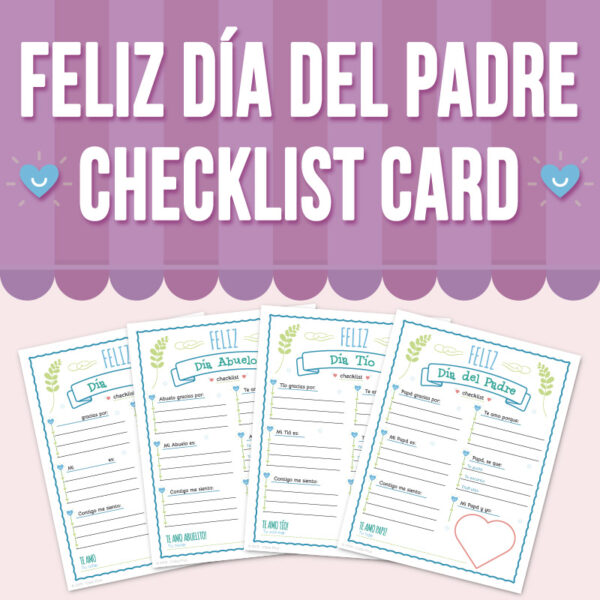 Father’s Day Checklist Card BUNDLE | Made By Teachers