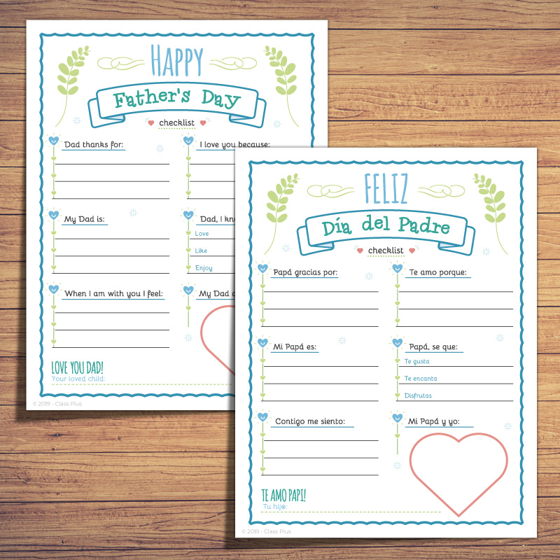 Father’s Day Checklist Card BUNDLE | Made By Teachers