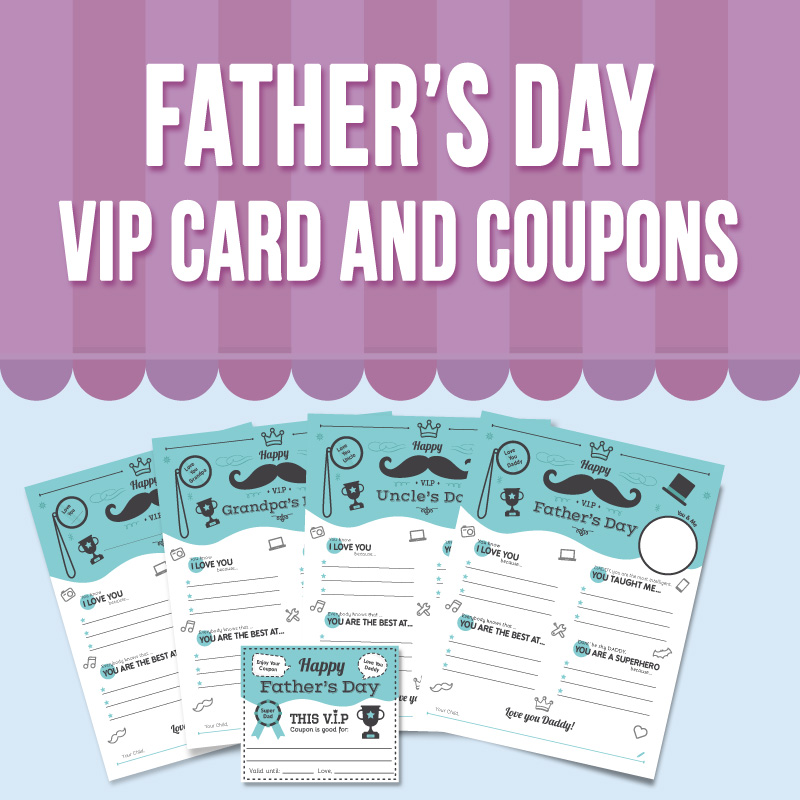 Father's Day VIP Card and Coupons | Made By Teachers