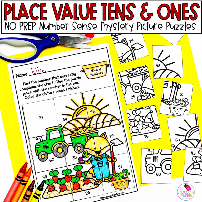 Place Value Tens and Ones 1st Grade Math Worksheets - No Prep | Made By ...