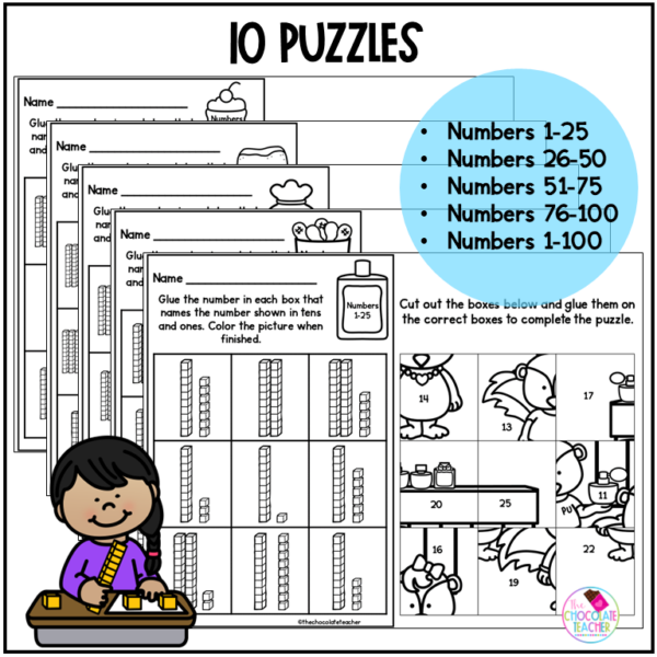 Place Value Tens and Ones 1st Grade Math Worksheets - No Prep | Made By ...