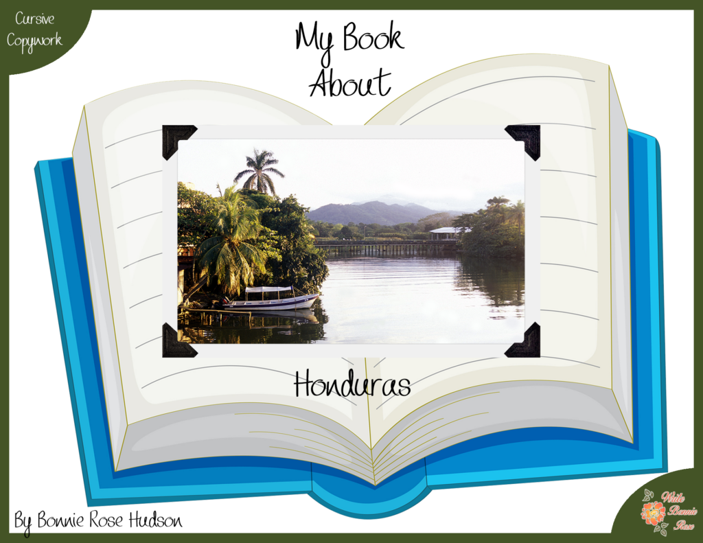 My Book About Honduras with Cursive Copywork | Made By Teachers