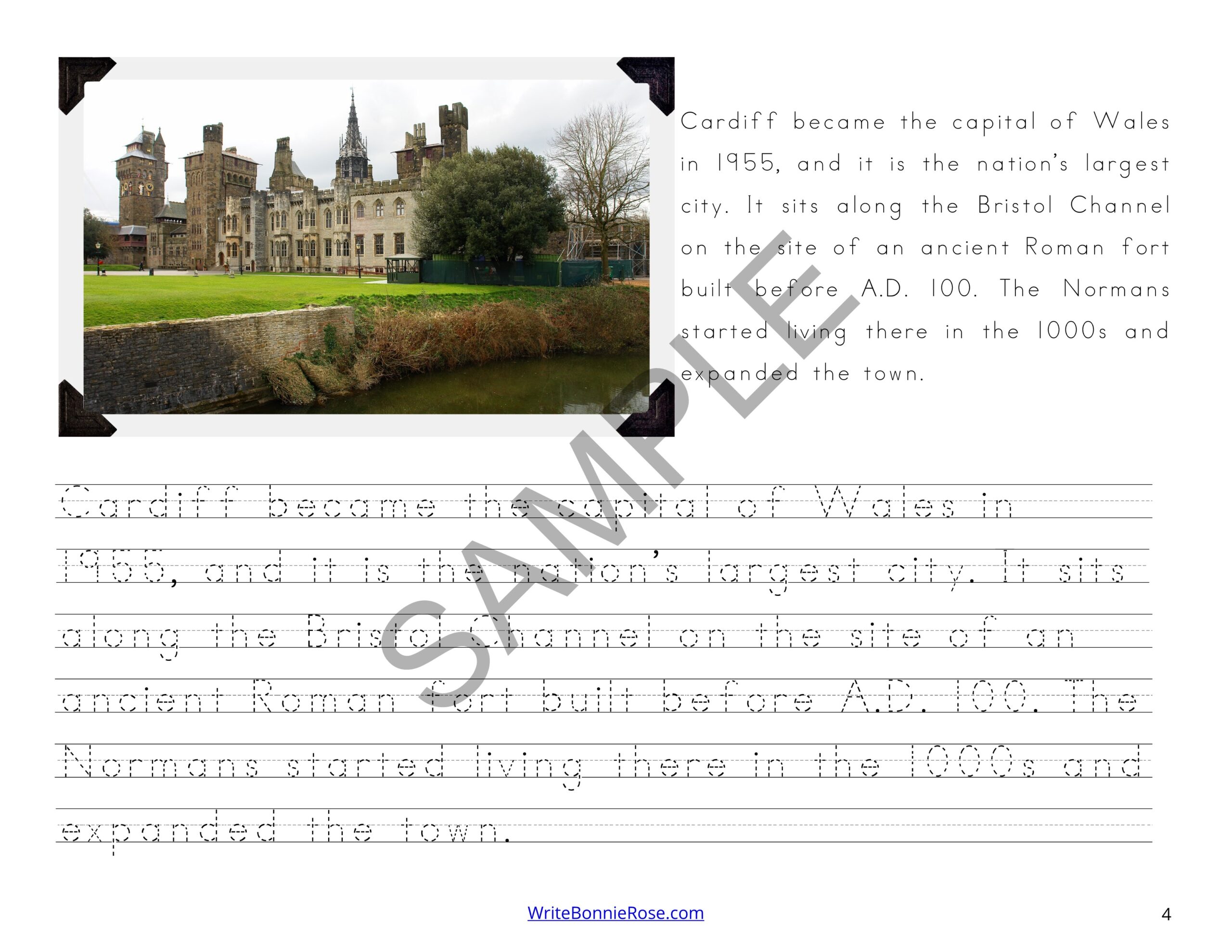 My Book About Wales with Print Copywork | Made By Teachers