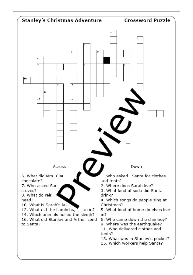 Jeff Brown "Stanley's Christmas Adventure" worksheets | Made By Teachers