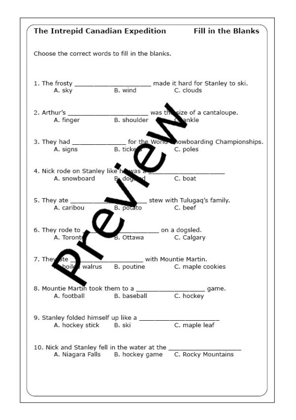 Flat Stanley "The Intrepid Canadian Expedition" worksheets | Made By ...