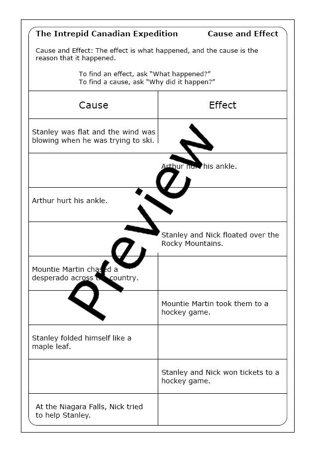 Flat Stanley "The Intrepid Canadian Expedition" worksheets | Made By ...