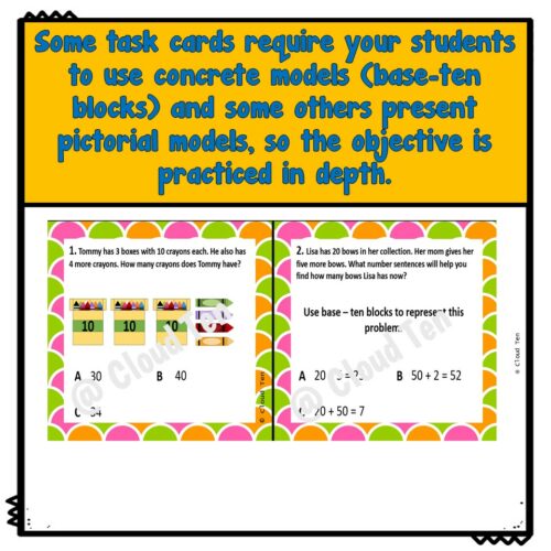 Multiples of ten plus one-digit in problems | Made By Teachers