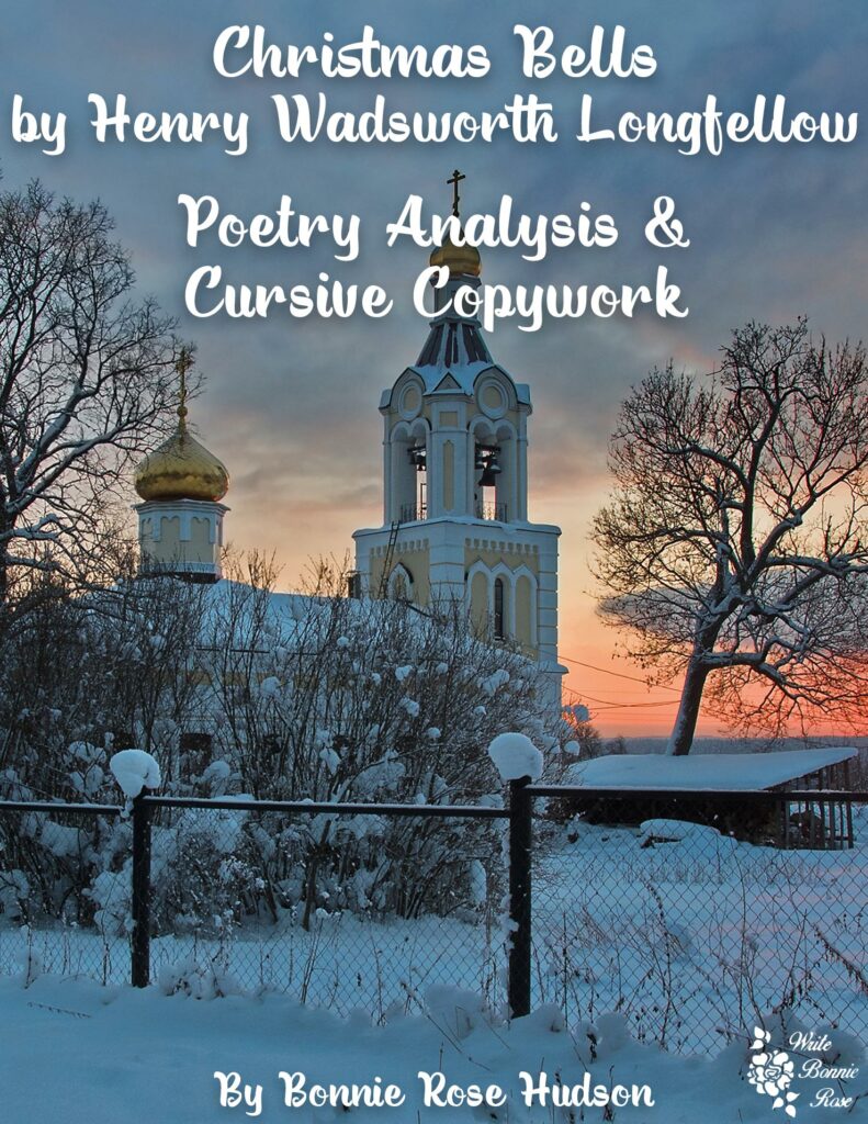 Christmas Bells Poetry Analysis and Cursive Copywork | Made By Teachers