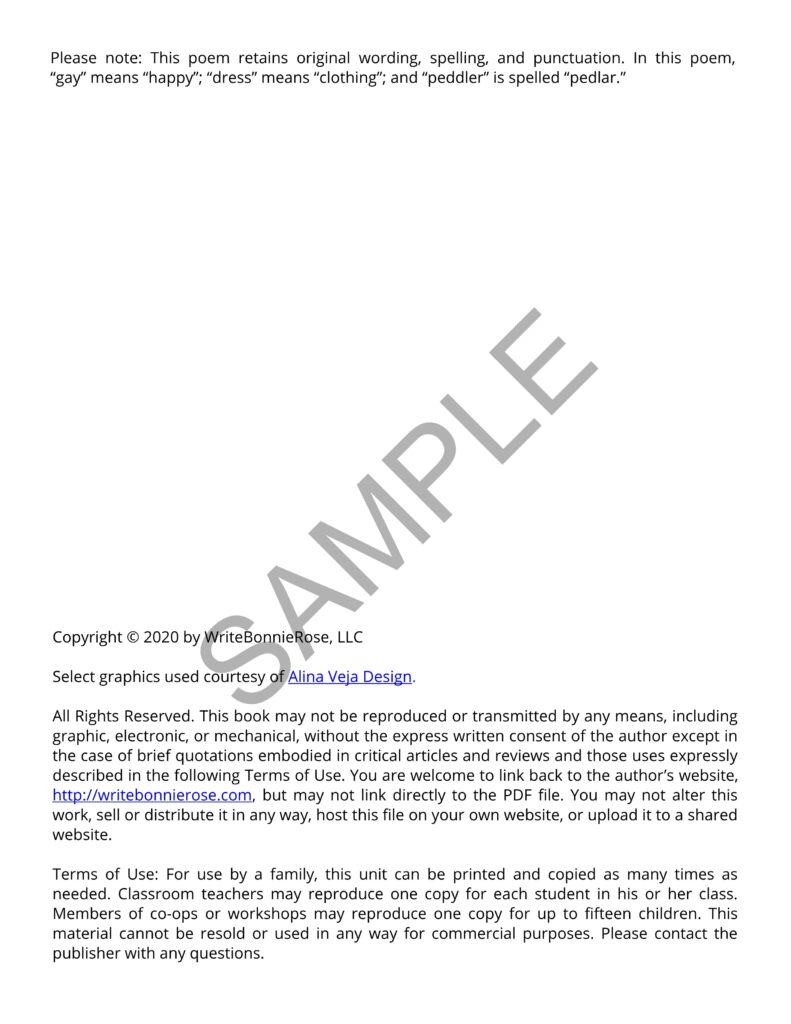 The Foolish Fir-Tree Poetry Analysis and Cursive Copywork | Made By ...