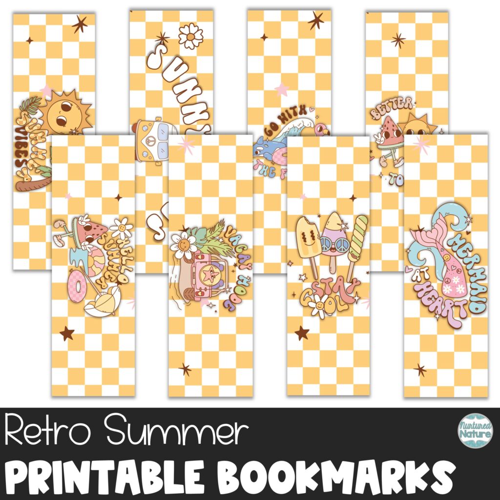 Retro Summer Bookmarks - End of the Year Gifts for Students | Made By ...