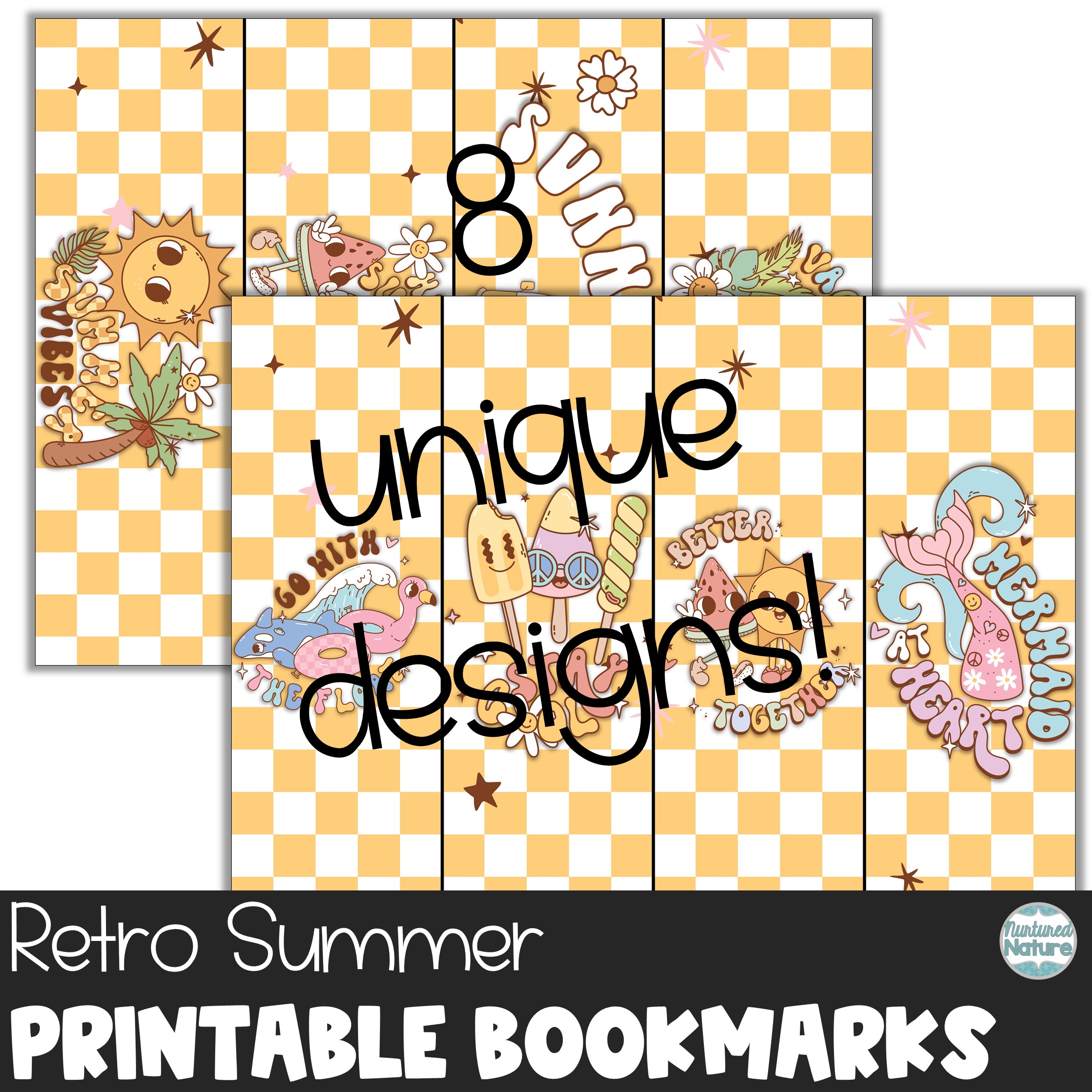 Retro Summer Bookmarks - End of the Year Gifts for Students | Made By ...