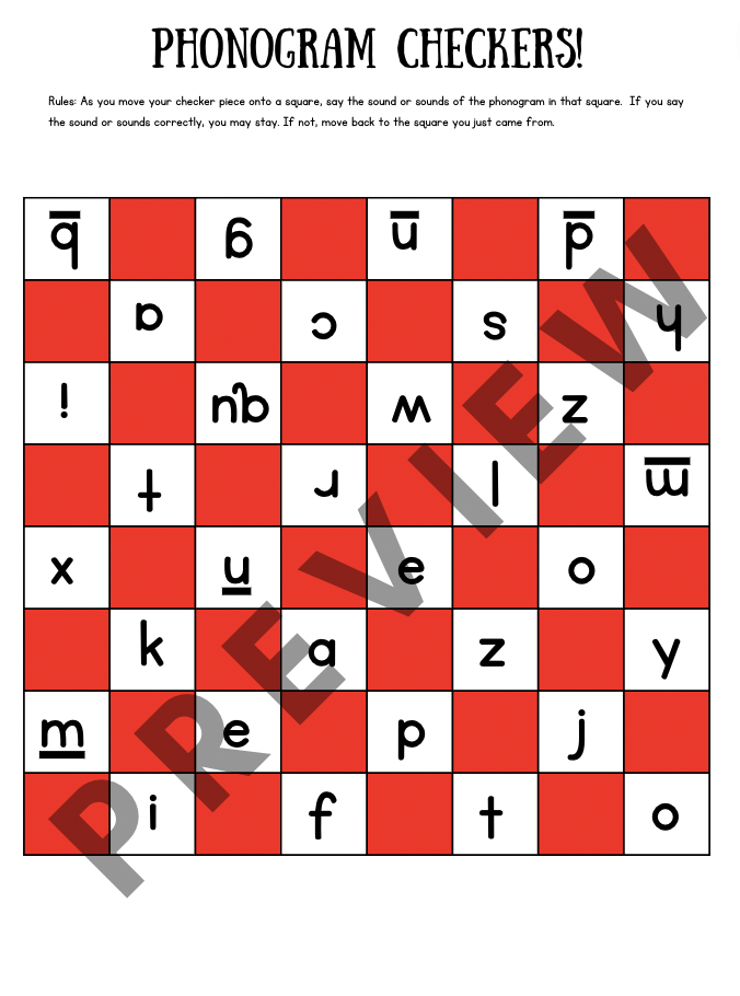 Phonogram Checkers! | Made By Teachers
