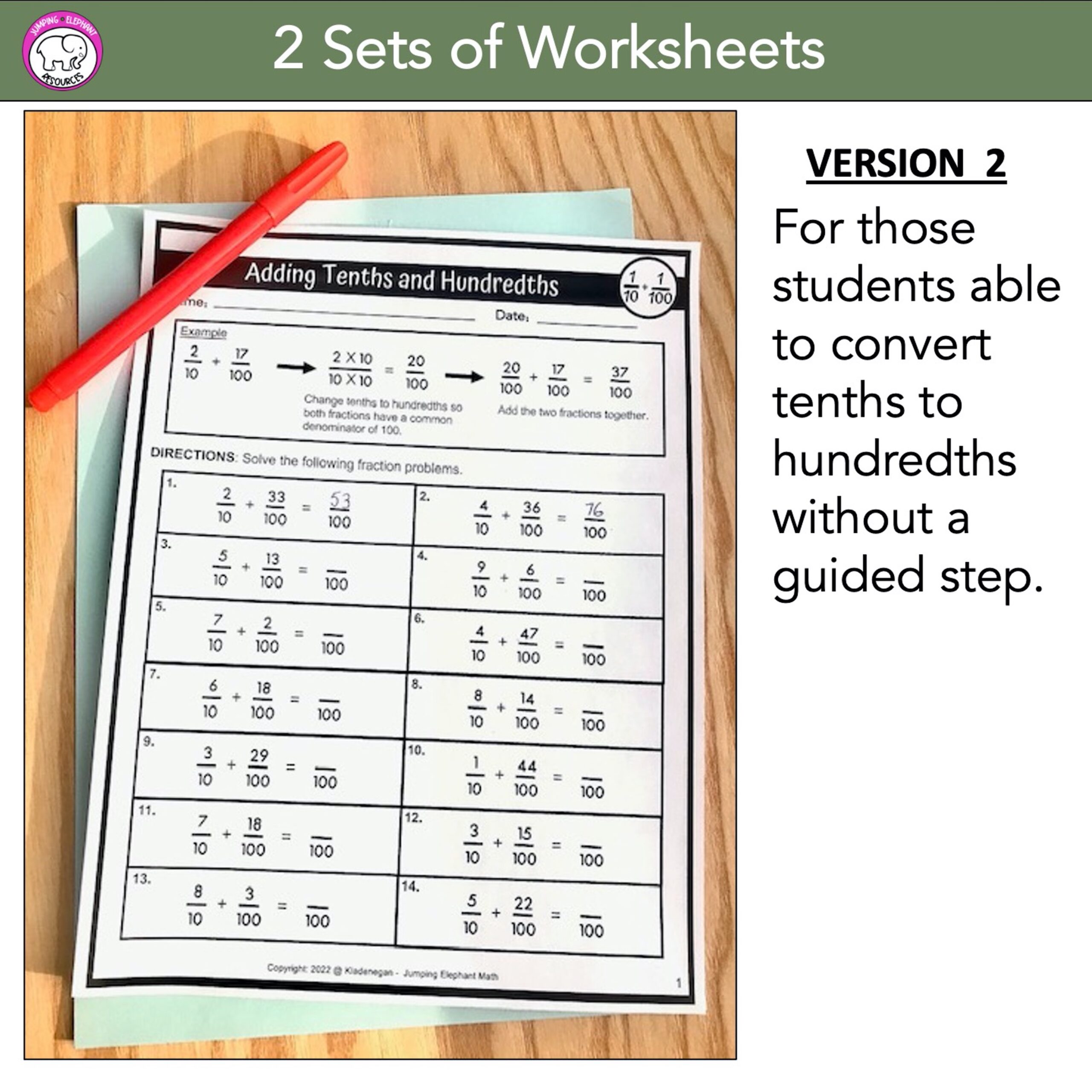 Adding and Subtracting Tenths and Hundredths BUNDLE Google Slides and ...