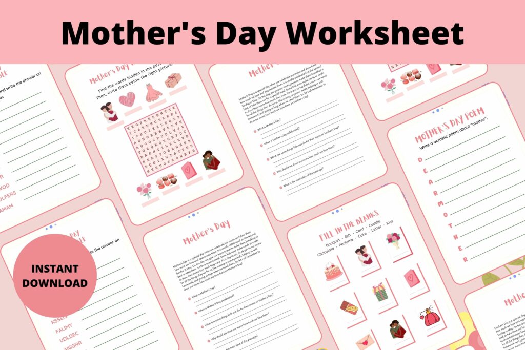 Mother's Day Printable worksheet | Made By Teachers