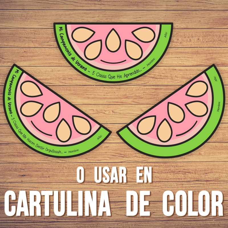 Campamento de Verano Manualidad | Sandía | Made By Teachers