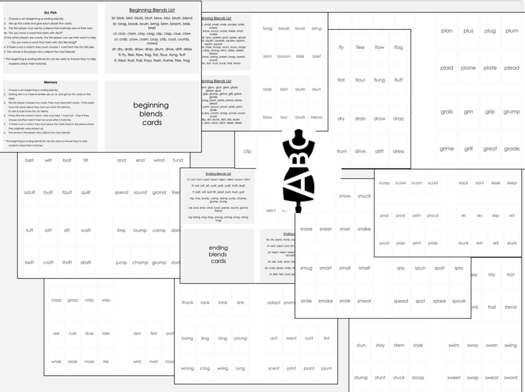 Consonant Blends Games with Beginning and Ending Blends | Made By Teachers