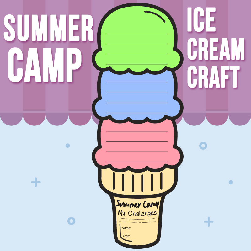 Summer Camp Craft | Ice Cream Cone | Made By Teachers