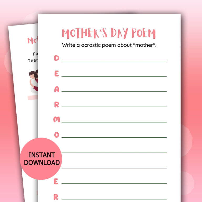 Mother’s Day Word search | Made By Teachers