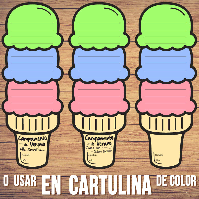 Campamento de Verano Manualidad | Cono de Helado | Made By Teachers