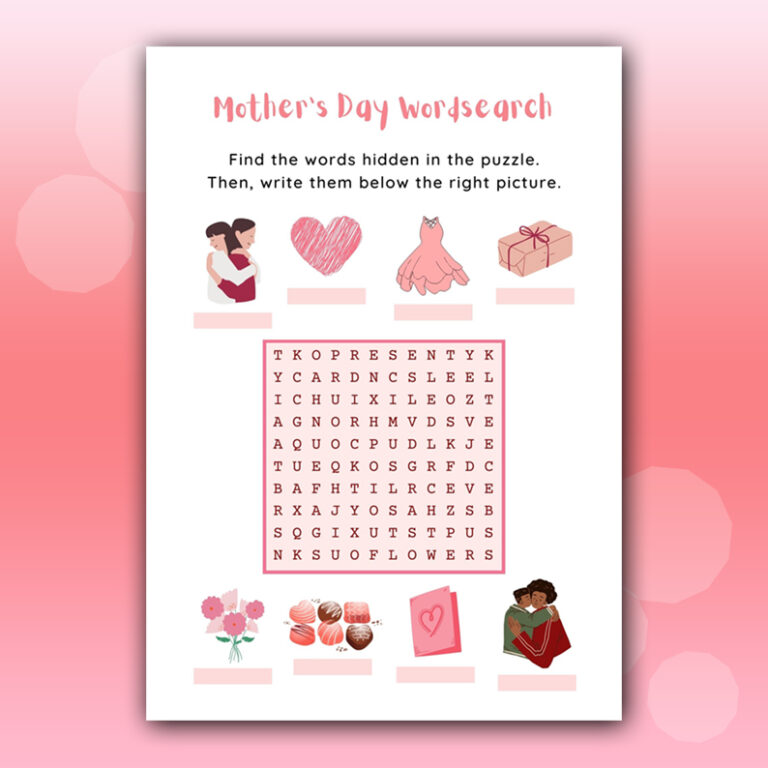 Mother’s Day Word search | Made By Teachers