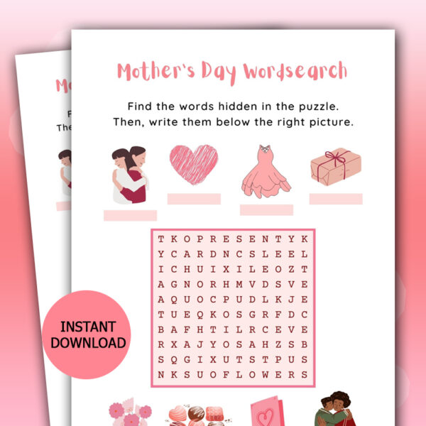 Mother’s Day Word search | Made By Teachers