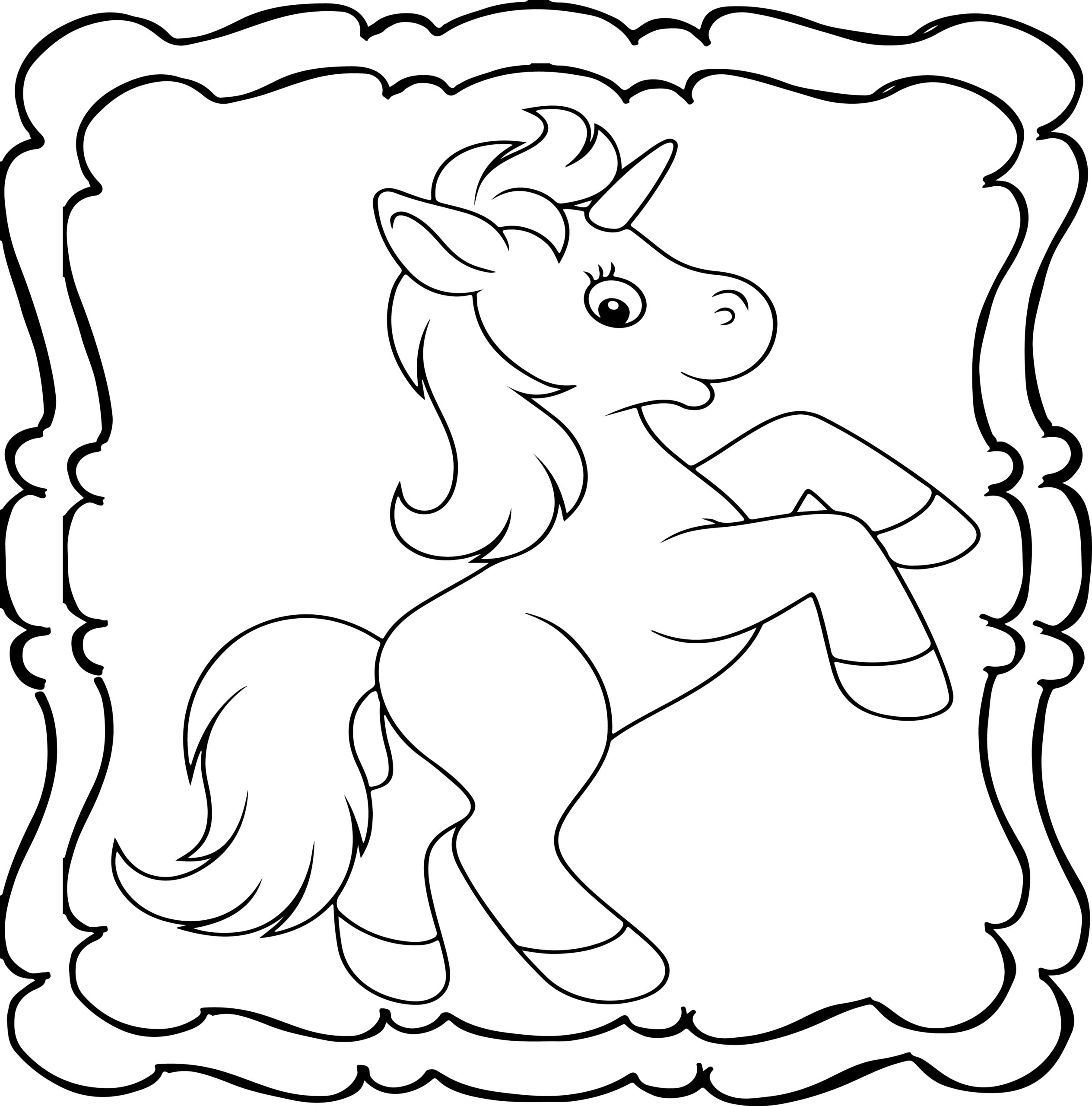 Unicorn Coloring Book : Easy and Fun Unicorns Coloring Book for Kids ...