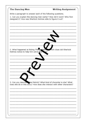 Arthur Conan Doyle "The Adventure of the Dancing Men" worksheets | Made ...