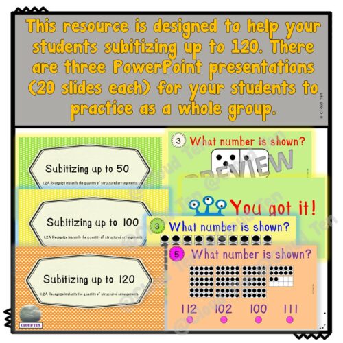 Subitizing with ten frames, five frames and dominos | Made By Teachers