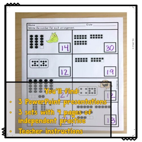 Subitizing with ten frames, five frames and dominos | Made By Teachers
