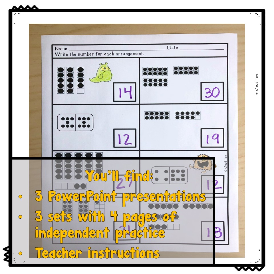 Subitizing with ten frames, five frames and dominos | Made By Teachers