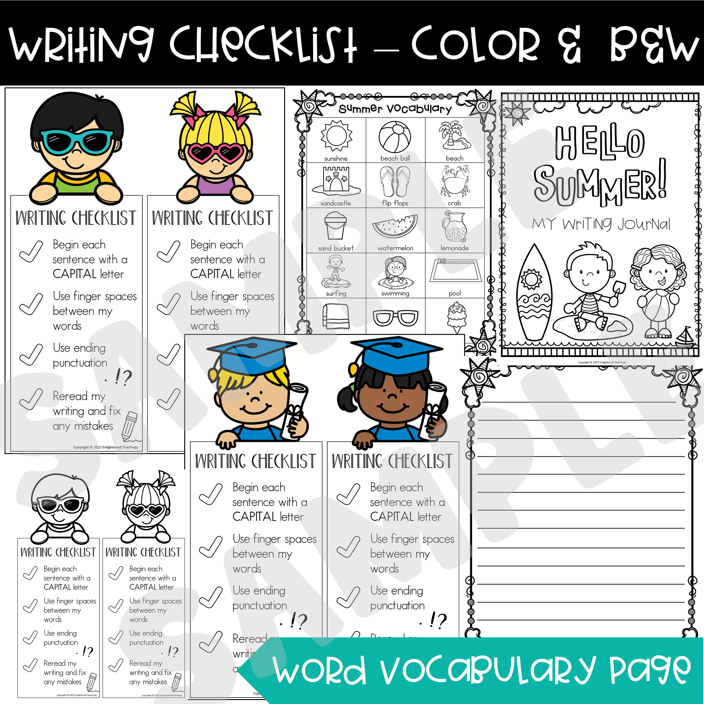 End of Year Writing Prompts Summer Writing Narrative Opinion Poetry ...