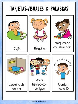 SPANISH VERSION -CALMING STRATEGIES - Bingo Game | Made By Teachers