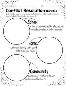 Conflict Resolution Worksheets | Made By Teachers