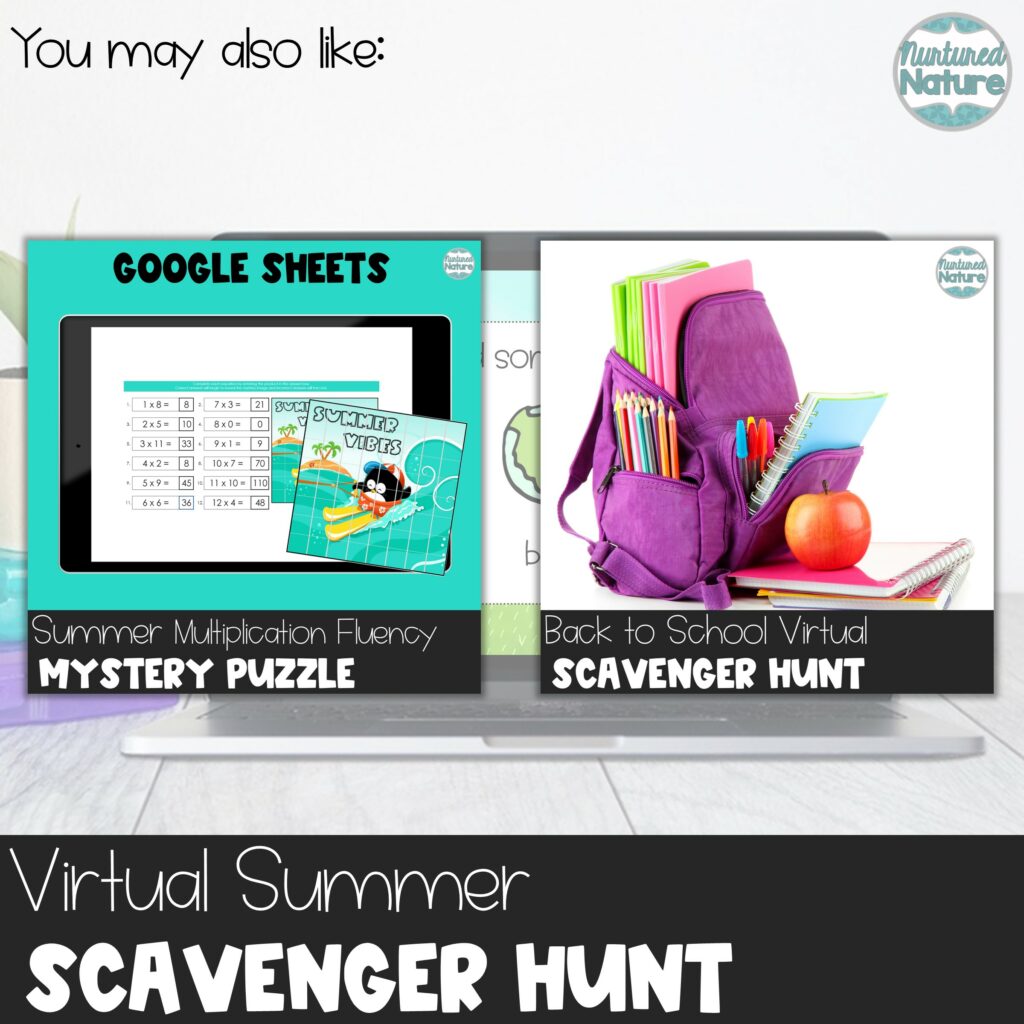 Summer Virtual Scavenger Hunt - No Prep End of the Year Activities ...
