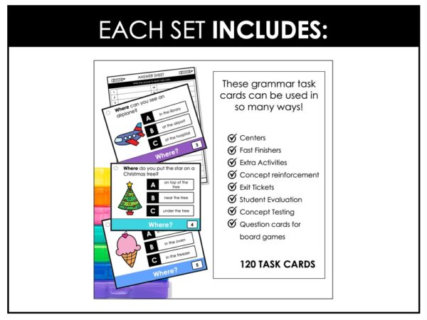 Answering WH Questions | Comprehension Task Card Bundle | What, When ...