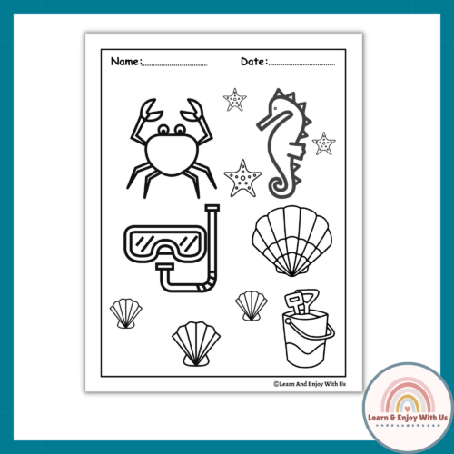 Summer Coloring Pages For Kindergarten And 1st Grade | End Of Year ...