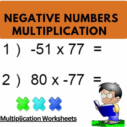 Multiplication Worksheets - Negative Numbers Multiplication Worksheets ...