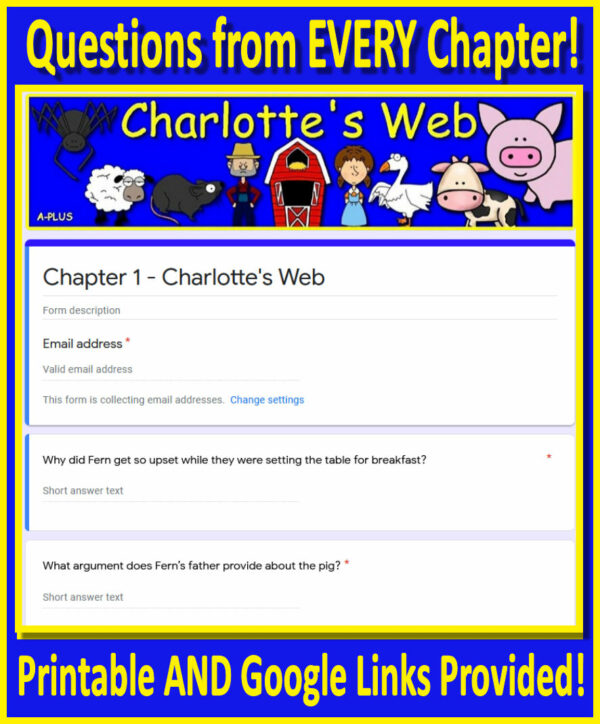 Charlotte's Web Novel Study Bundle of Resources | Made By Teachers