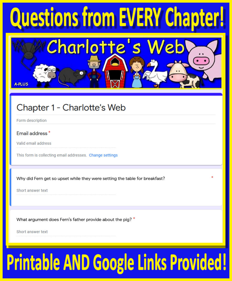 Charlotte's Web Free Sample | Made By Teachers