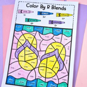 Summer Activities Color by Code R Blends | Made By Teachers